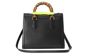 Gucci Leather Diana Bamboo Knot Top Handle Bag