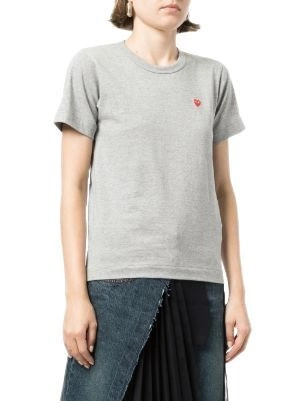 Play Comme Des Garcon Small Heart T-shirt - Grey
