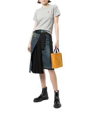 Play Comme Des Garcon Small Heart T-shirt - Grey