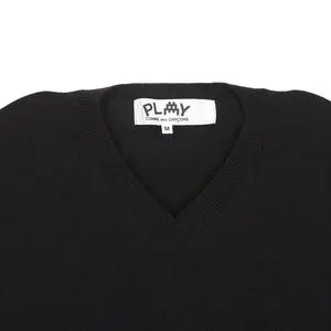 Play Comme Des Garcon X Invader Double Pixel Heart Knitwear
