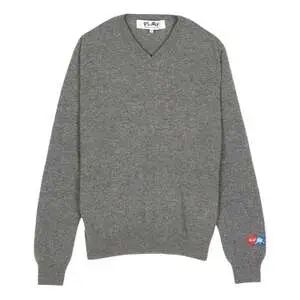 Play Comme Des Garcon Drop Shoulder Sweaters For Men