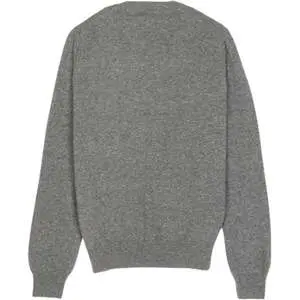 Play Comme Des Garcon Fw25 X Invader Double Pixel Heart Knitwear - Grey