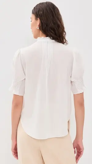 Rag & Bone Dakota Button Down Shirt - Bone