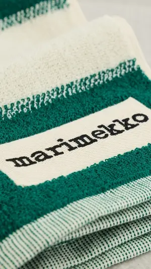 Marimekko Galleria Guest Towel Striped Terry Cloth