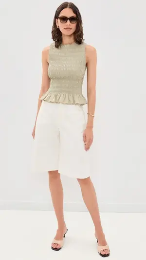 PISTOLA Phoebe Smocked Tank