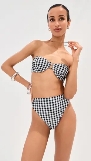 LE BOP High Waisted Bikini Bottoms