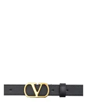 Valentino Garavani Vlogo Signature Belt - Black