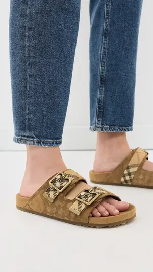 Burberry Suede Urchin Sandals