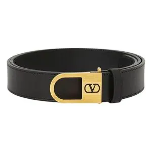 Valentino Garavani V-logo Signature Belt - Black