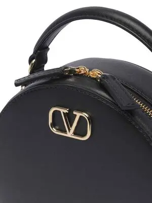 Valentino Garavani V-logo Signature Mini Handbag - Black