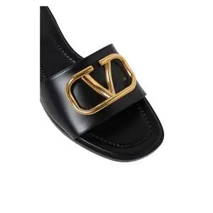 Valentino Garavani V Logo Signature Flat Slides