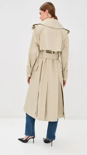 Victoria Beckham Philippa Trench Coat - Beige