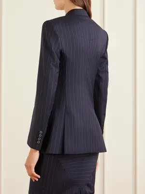 Givenchy Pinstripe Double-breasted Wool Blazer