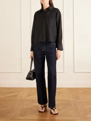 Victoria Beckham Ellys Wool Shirt - Gray