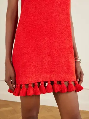 CAP D’ANTIBES Manon Cotton-terry Mini Dress