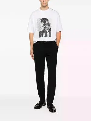 Karl Lagerfeld Tailored Trousers With Logo Patch