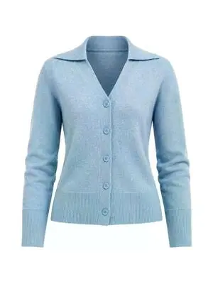 Autumn Cashmere Jonny Collar Long-sleeve Cardigan