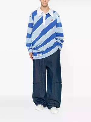 CHARLES JEFFREY Striped-pattern Polo Shirt