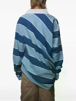 CHARLES JEFFREY Striped-pattern Polo Shirt