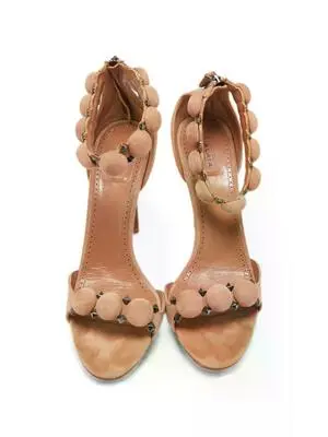 Alaïa Suede Bombe Sandals
