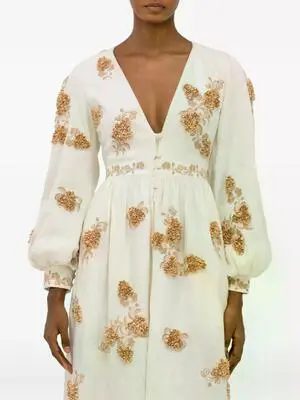 Agua Bendita Frambuesa Cordillera Maxi Dress
