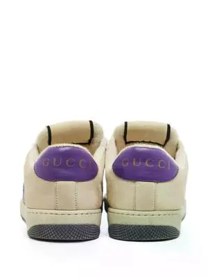 Gucci Screener Lace-up Sneakers