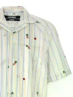 Jacquemus The Romarin Stripe Jacquard Shirt