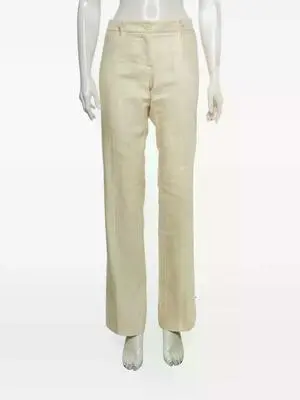 Dolce & Gabbana Cream Stripe Tailored Trousers