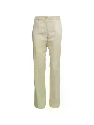 Dolce & Gabbana Cream Stripe Tailored Trousers - Neutrals