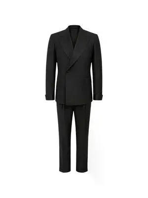 FRANZESE COLLECTION Double-breasted Satin-trim Suit