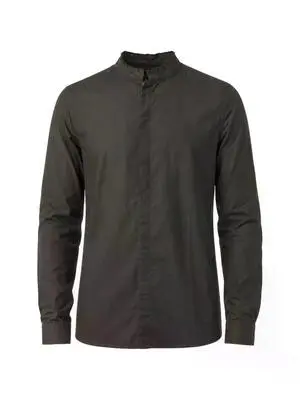 THOM KROM Raw-edge Band-collar Shirt