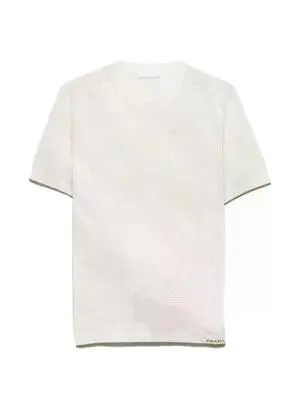 Prada Silk And Cotton Crew-neck Sweater