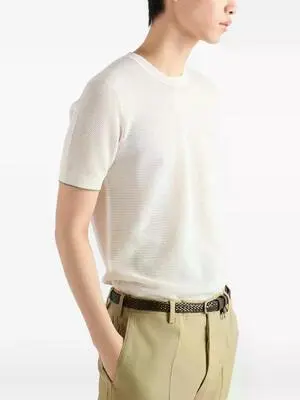 Prada Silk And Cotton Crew-neck Sweater
