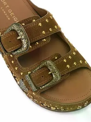 Kurt Geiger Western Buckle Platform Sandals