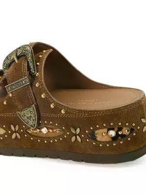 Kurt Geiger Western Buckle Platform Sandals
