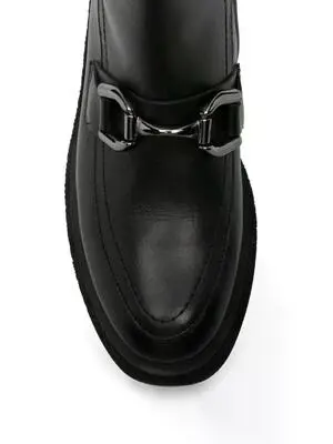 SERGIO MORETTI FIRENZE Leather Ankle Boots With Horsebit Detail