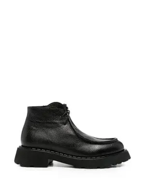 SERGIO MORETTI FIRENZE Zip-fastening Leather Desert Boots - Black