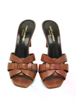 Saint Laurent Tribute Leather Heeled Sandals