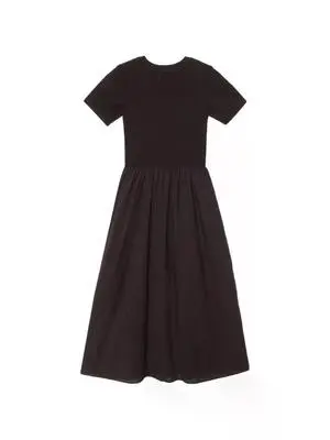 Xirena Jersey Gathered Flared Skirt Dress