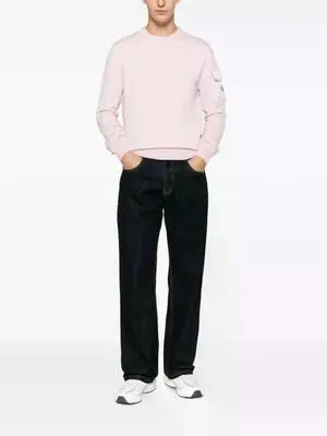 Moncler Logo Patch Crew Neck Sweater