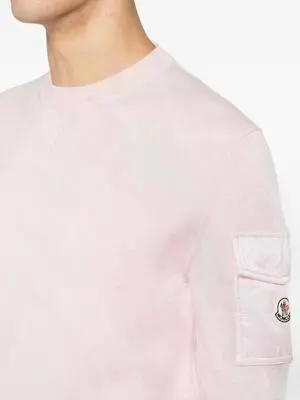 Moncler Logo Patch Crew Neck Sweater
