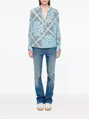 Zadig&Voltaire Tink" V-neck Printed Viscose Tunic