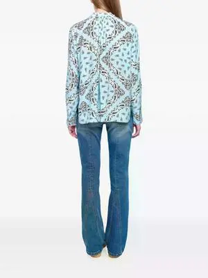 Zadig&Voltaire Tink" V-neck Printed Viscose Tunic