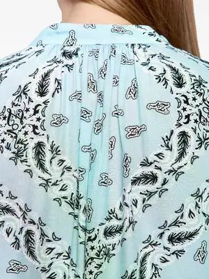 Zadig&Voltaire Tink" V-neck Printed Viscose Tunic