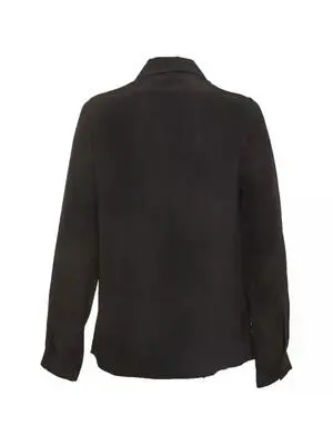Miu Miu Lace-trimmed Silk Shirt