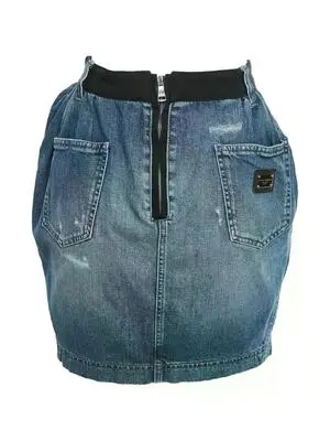 Dolce & Gabbana Distressed Mini Skirt