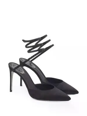 Rene Caovilla Cleo Crystal-embellished Heeled Pumps