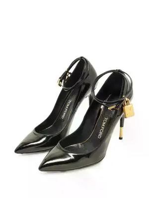 TOM FORD Padlock Pointed-toe Heeled Pumps