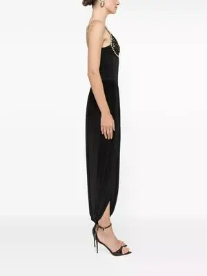 NISSA Exaggerated Hip Midi Dress With Embellished Lace Bust