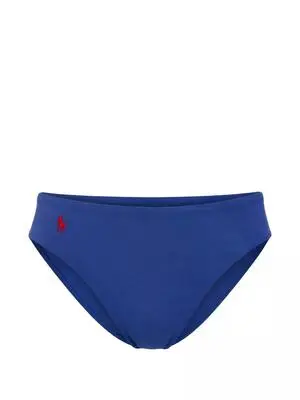 Polo Ralph Lauren Logo Embroidered Bikini Bottoms - Blue